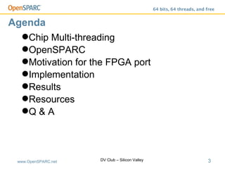 OpenSPARC on FPGAs | PDF