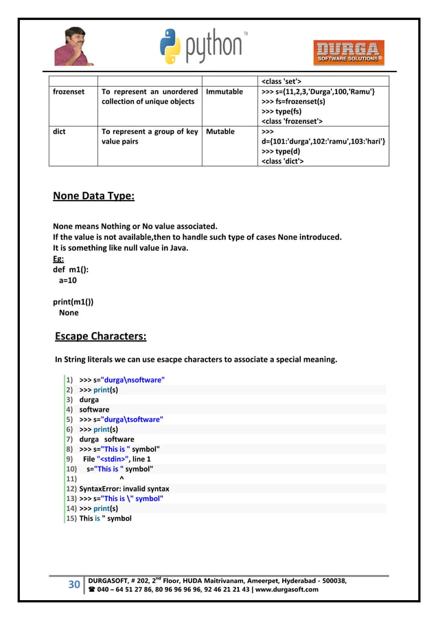 Durga Python Full Pdf