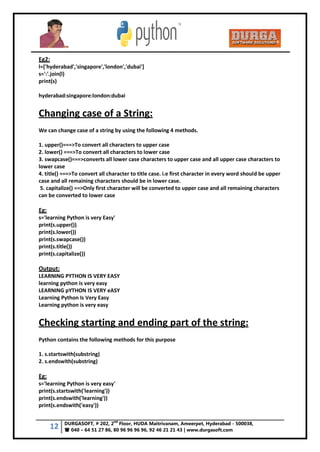 Durga Python Full Pdf