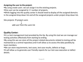 Manual Testing Material by Durgasoft | PPT