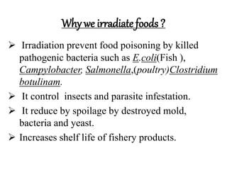 IRRADIATION OF FISHERIES PRODUCT | PPTX