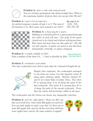 Durham university problems2011 | PDF