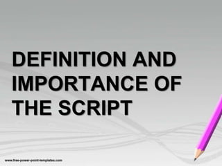 Script | PPT