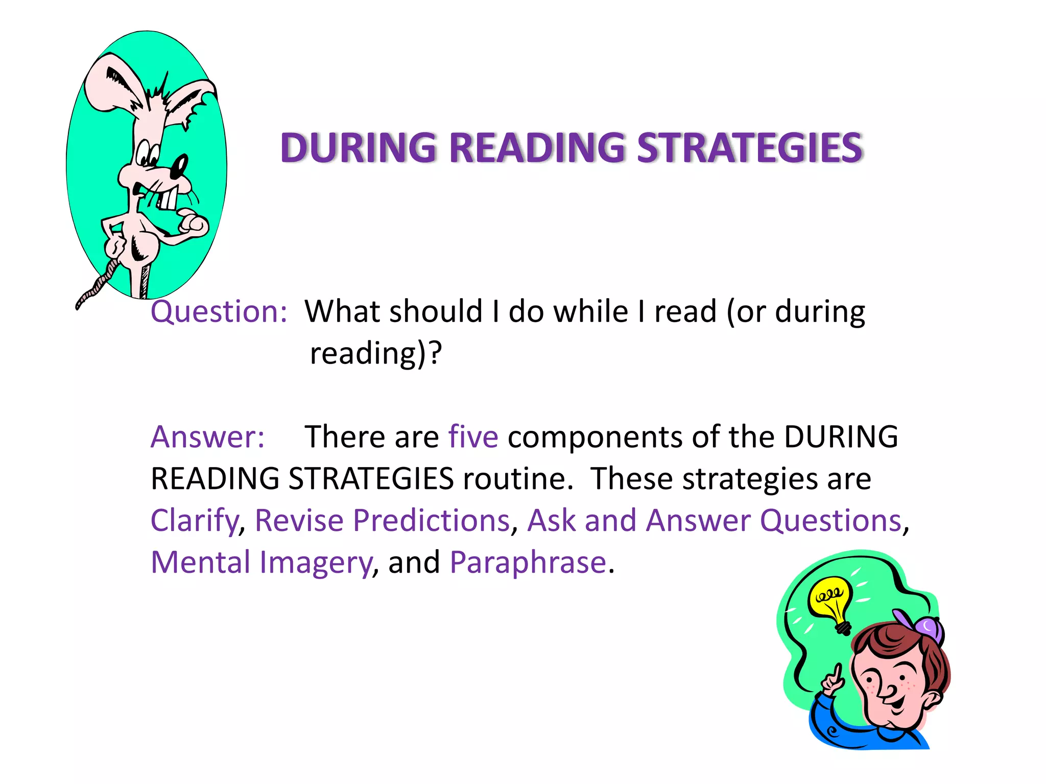 During Reading Strategies ppt | PPTX