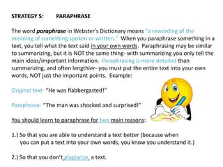 During Reading Strategies ppt | PPTX