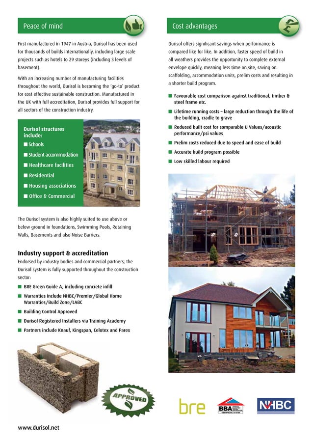 Durisol Brochure | PDF