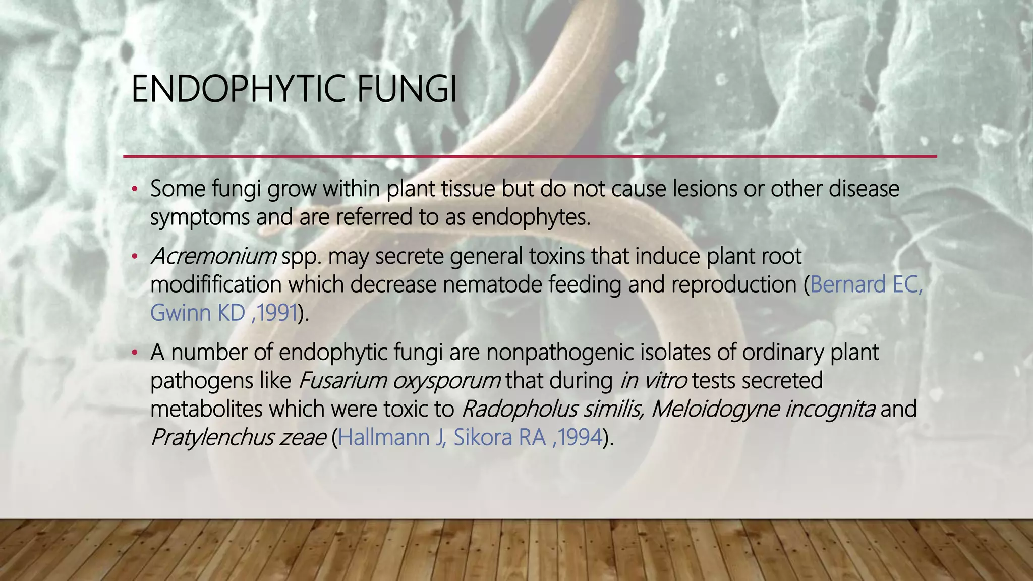 Biological Control of nematodes by fungus | PPTX