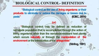 Biological Control of nematodes by fungus | PPTX