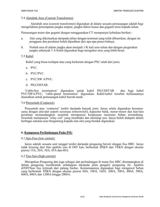 Papan suis utama | PDF