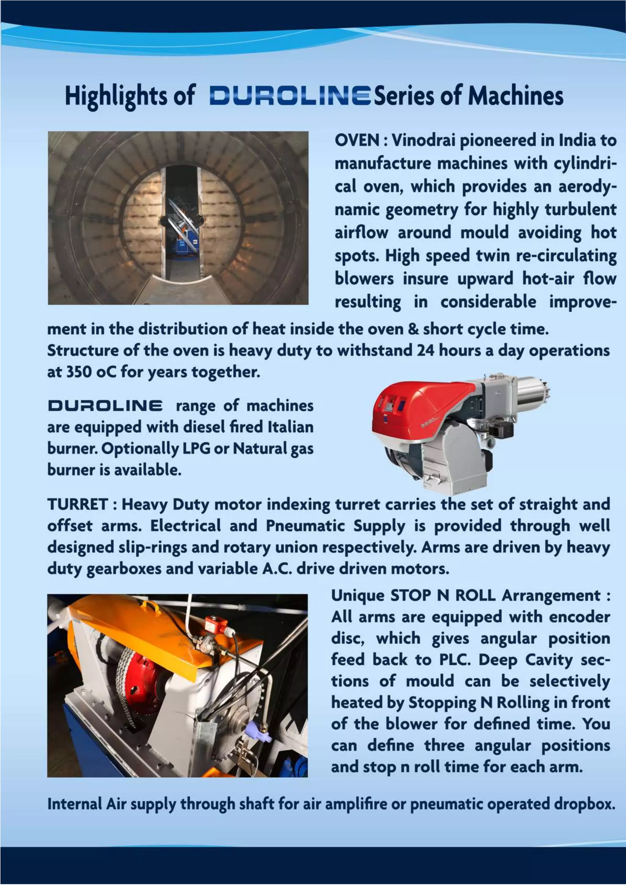 Duroline Range of Rotational Moulding Machine from Vinodrai Engineers | PDF