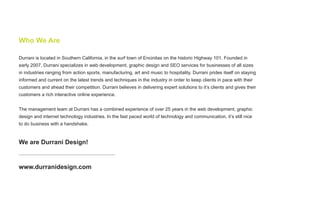 Durrani design-portfolio | PPT