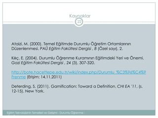 Durumlu Öğrenme | PPSX