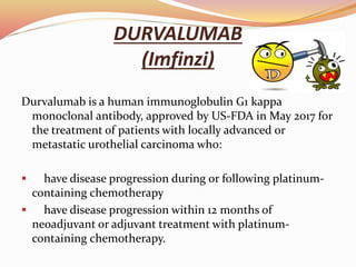 Durvalumab & urothelial carcinoma | PPT