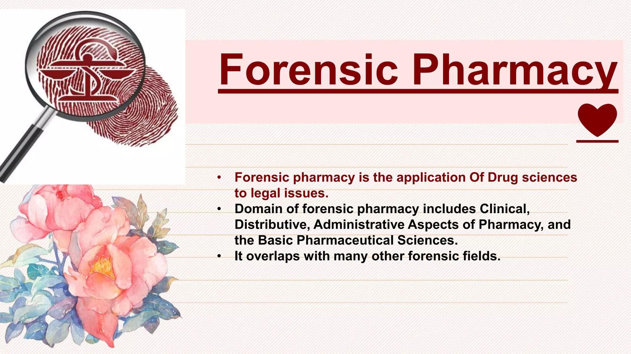 Forensic Pharmacy, Forensic Pharmacist and Ethics ... By Dr Duryab ...