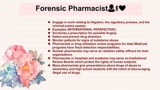 Forensic Pharmacy, Forensic Pharmacist and Ethics ... By Dr Duryab ...