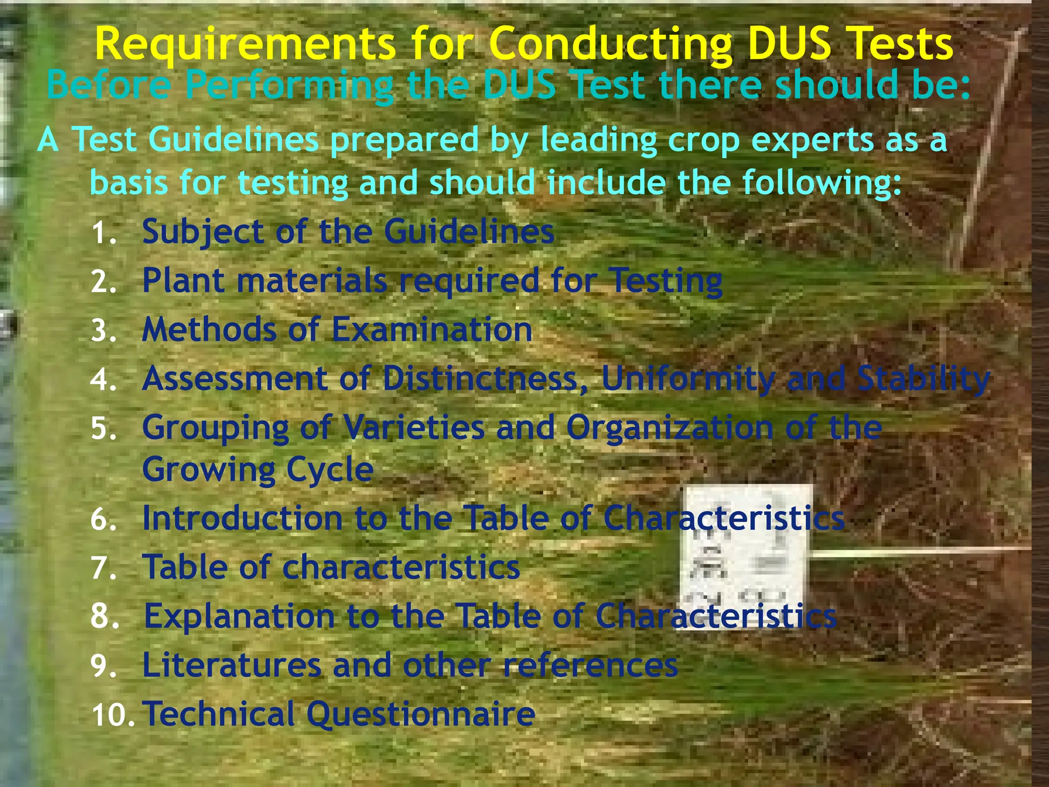 DUS Genetics and plant breeding.pptx..... | PPTX