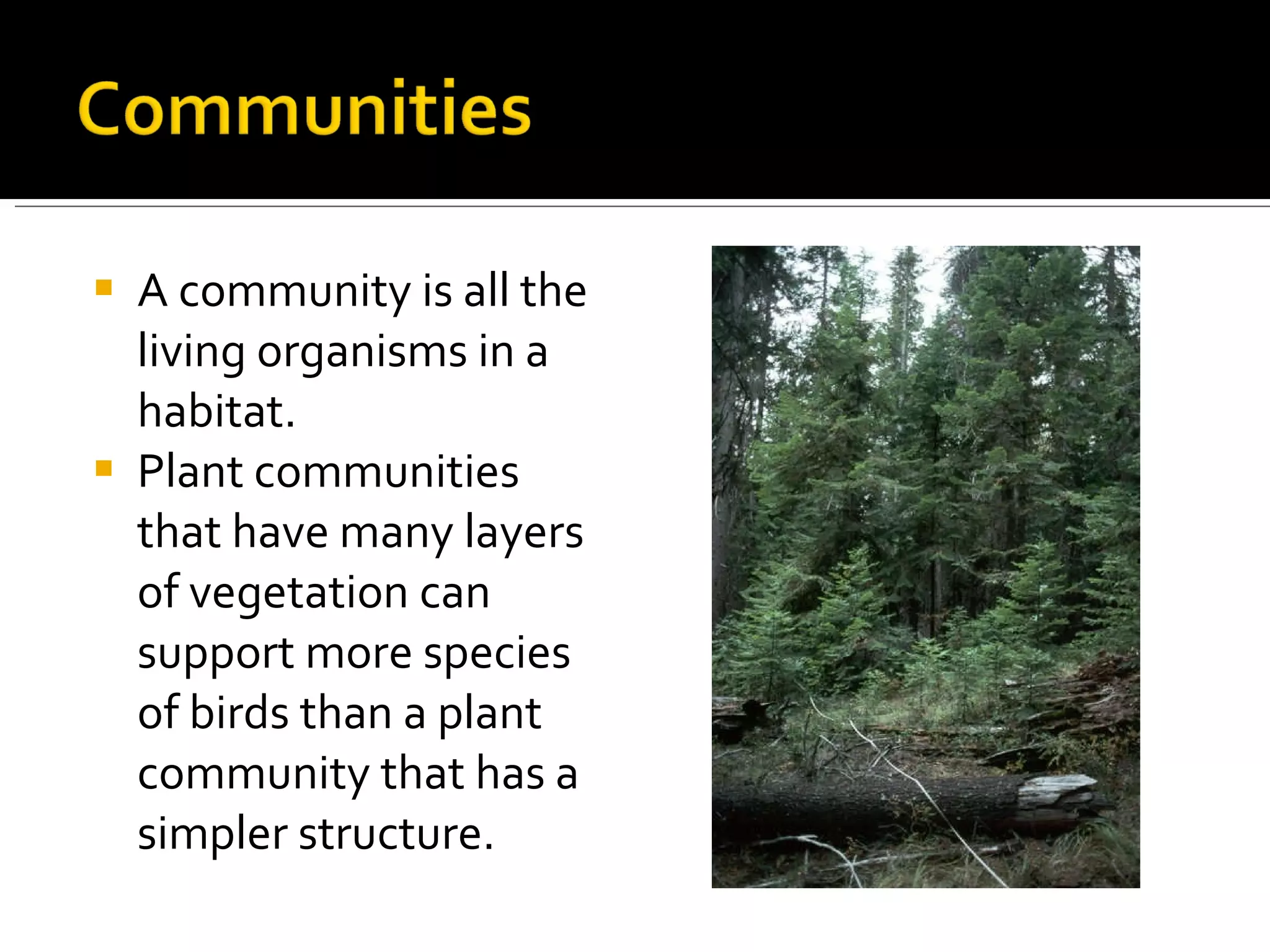 Habitats, Environment and Survival | PPT