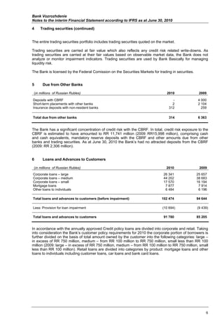 H1 2010 IFRS Report | PDF
