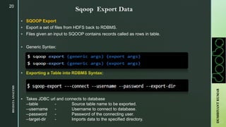 SQOOP PPT | PDF