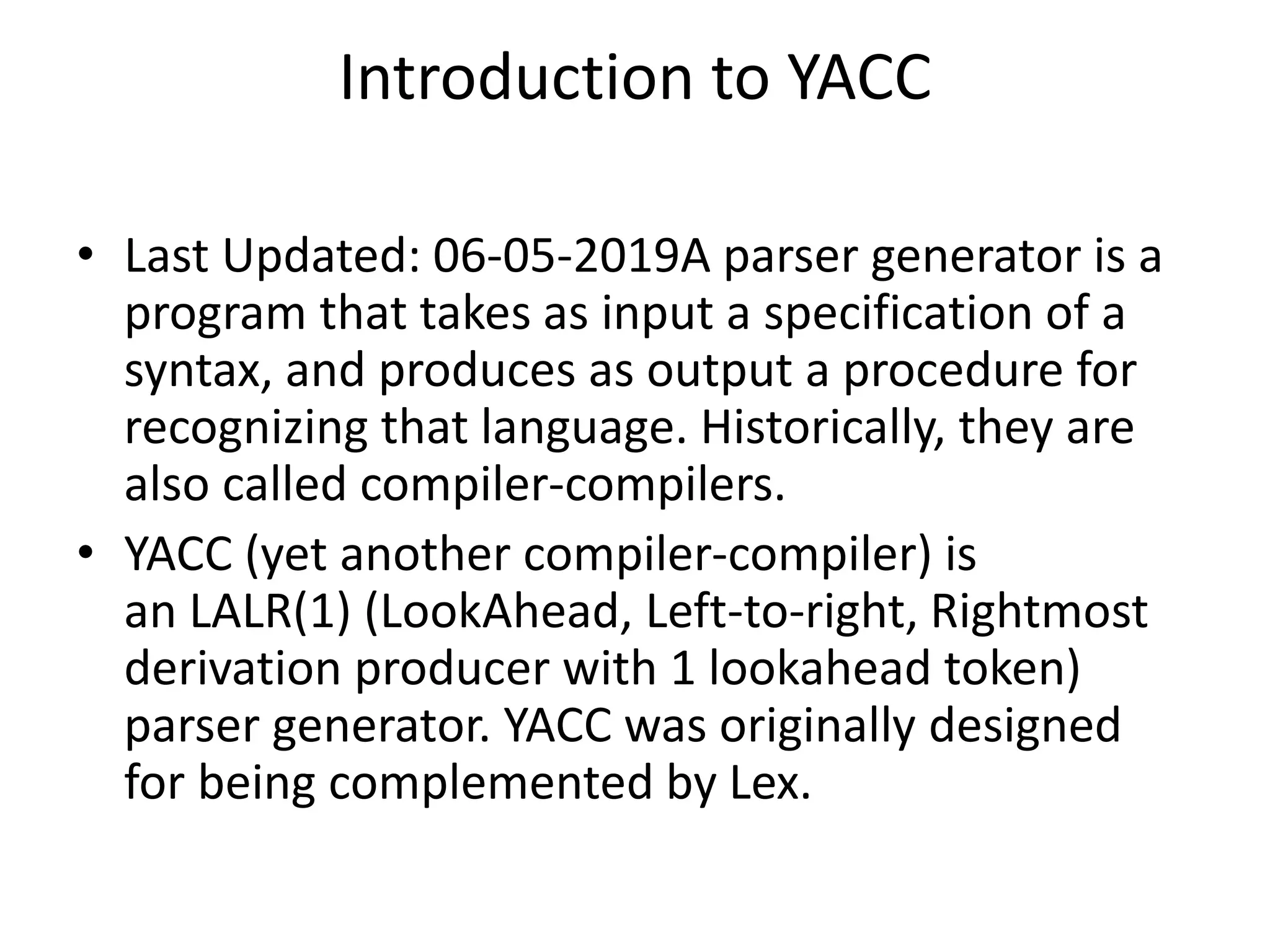 Compiler design Project | PPTX | Programming Languages | Computing