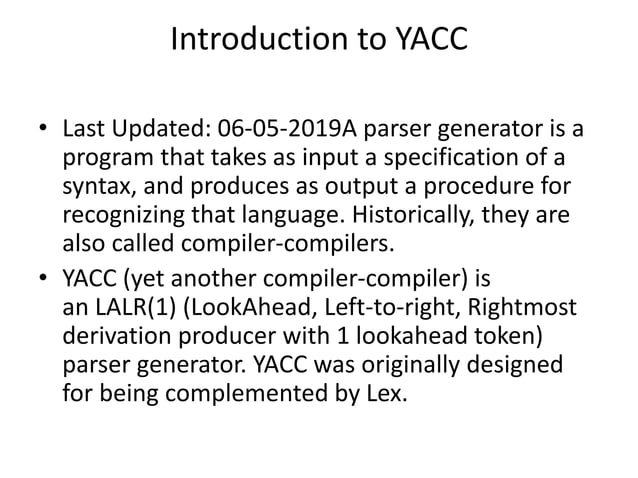 Compiler Design Project Ppt