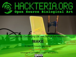 Dusjagr nano hacking_unili_05_make | PDF | Physics | Science