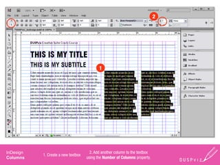 DUSPviz2012 InDesign | PPT