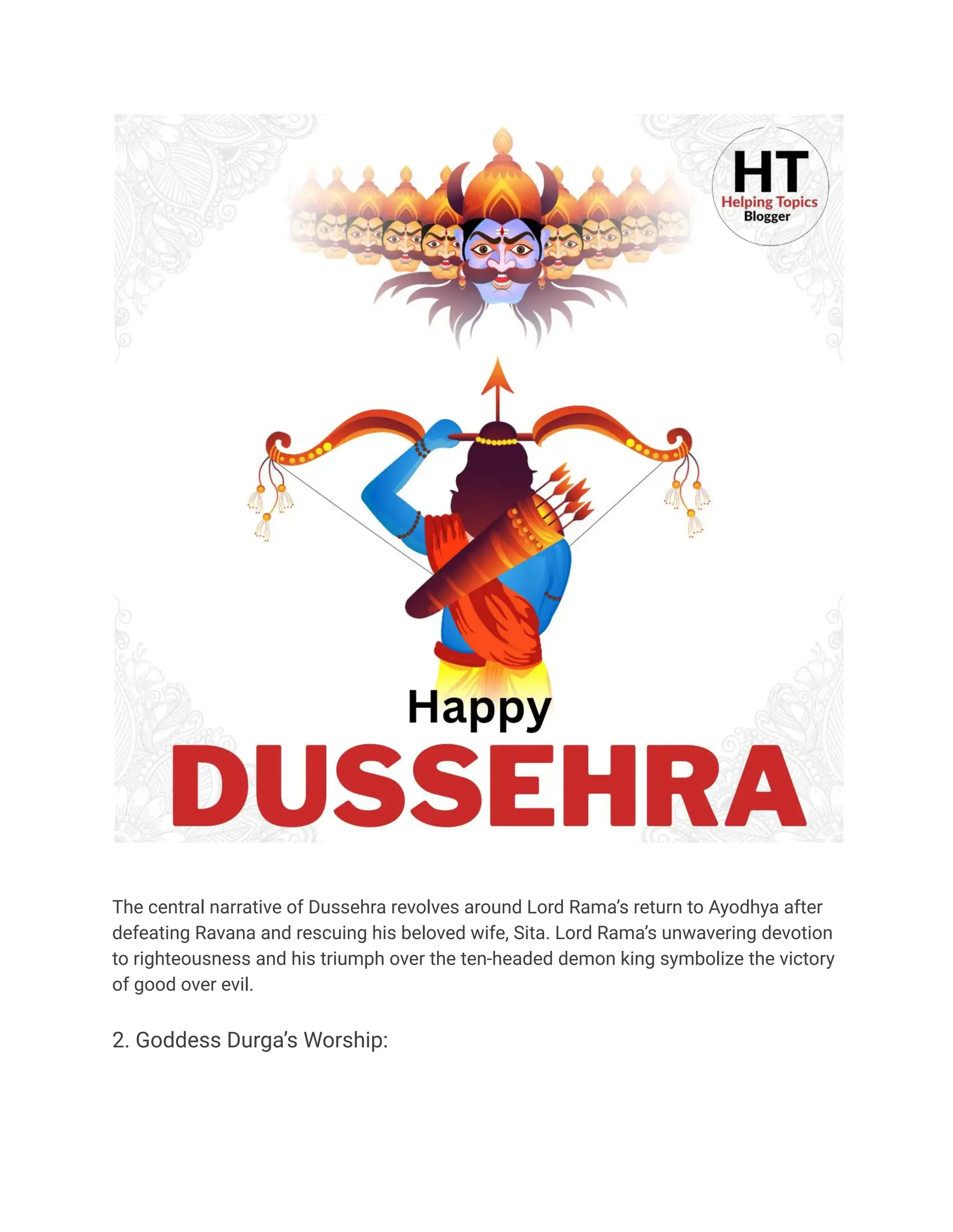 Dussehra/Vijaydashami 2023 | PDF