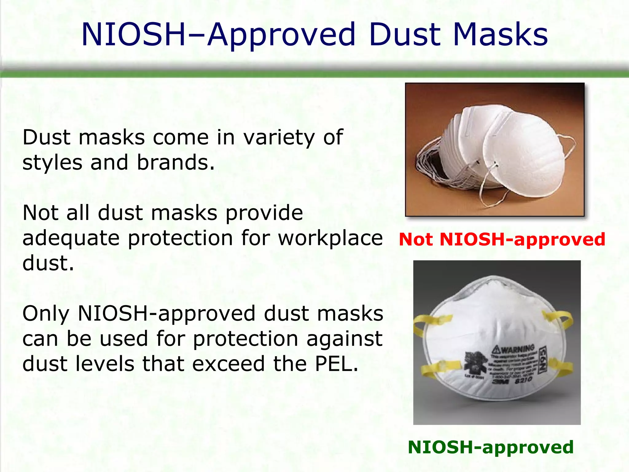 Dust Mask Safety Training | PPT