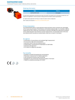 Dual technology dust measurement instrument | PDF