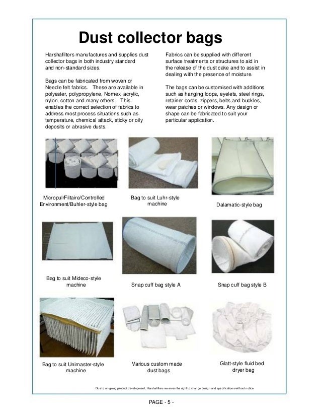 Dust collection filter