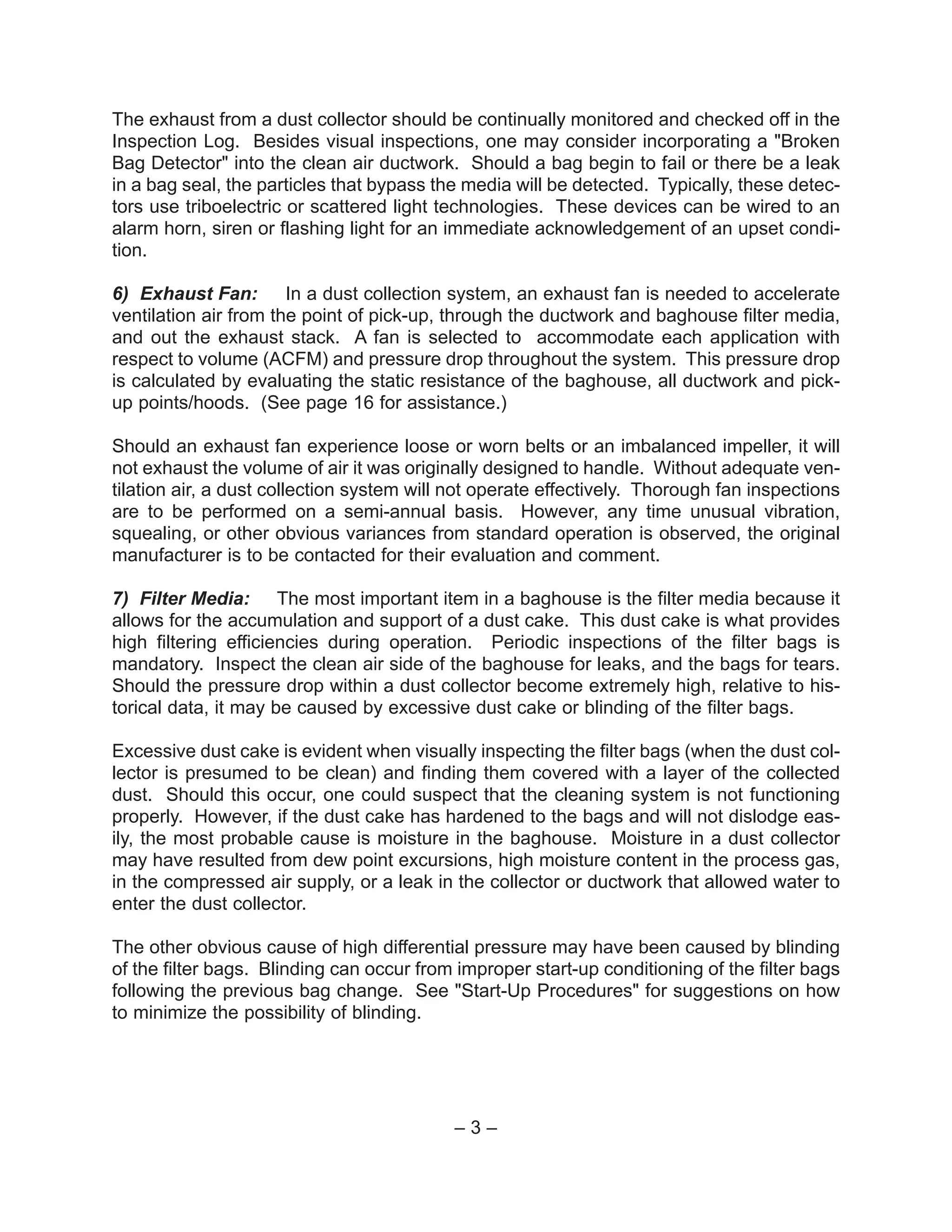 Dust collection maintenance | PDF