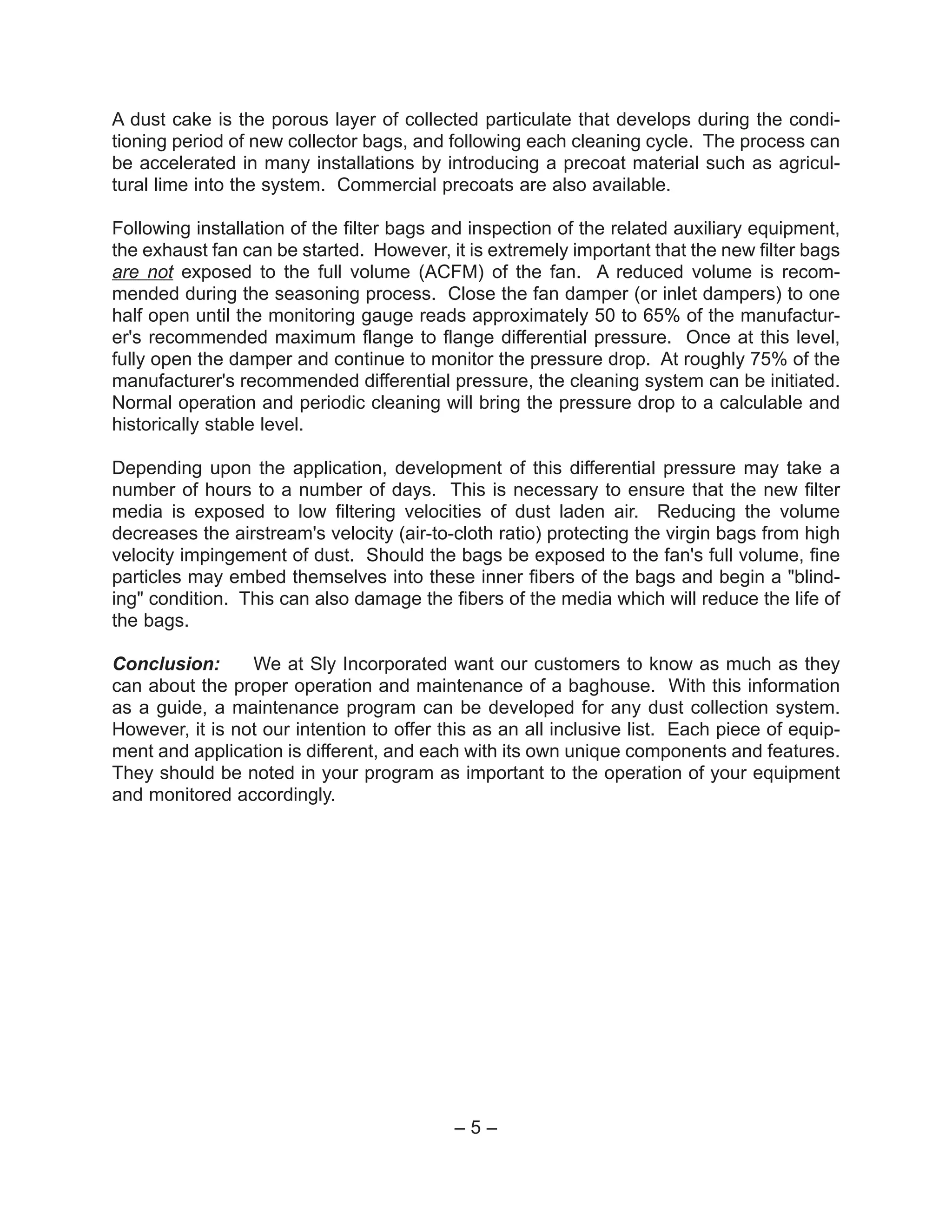 Dust collection maintenance | PDF