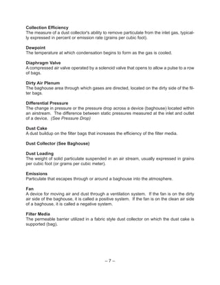 Dust collection maintenance | PDF