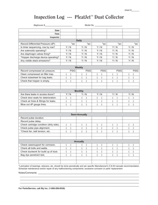 Dust collection maintenance | PDF