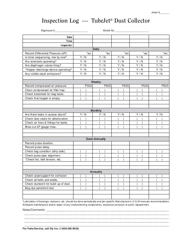 Dust collection maintenance