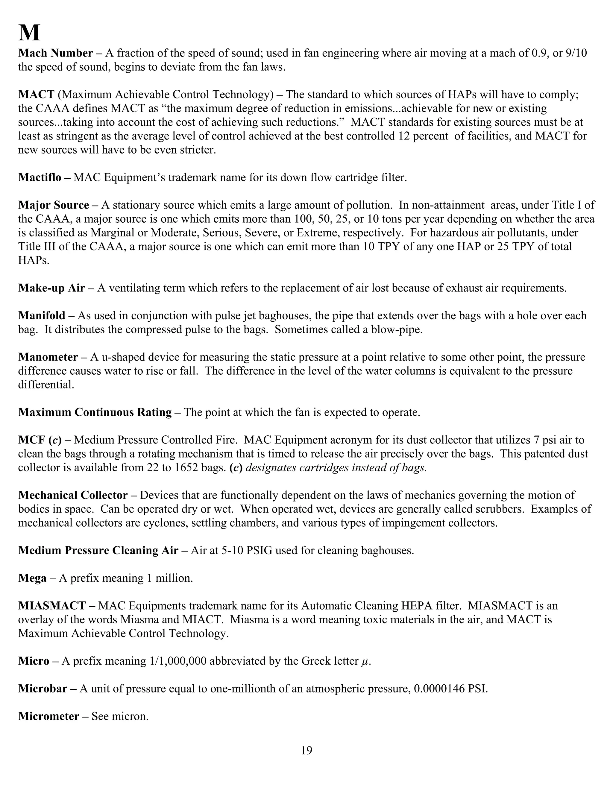 Dust collection technical handbook | PDF