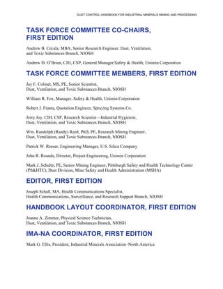 Dust Control Handbook for Industrial Minerals Mining and Processing.pdf ...