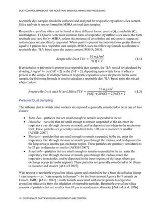 Dust Control Handbook for Industrial Minerals Mining and Processing.pdf ...