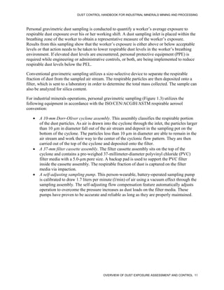 Dust Control Handbook for Industrial Minerals Mining and Processing.pdf ...