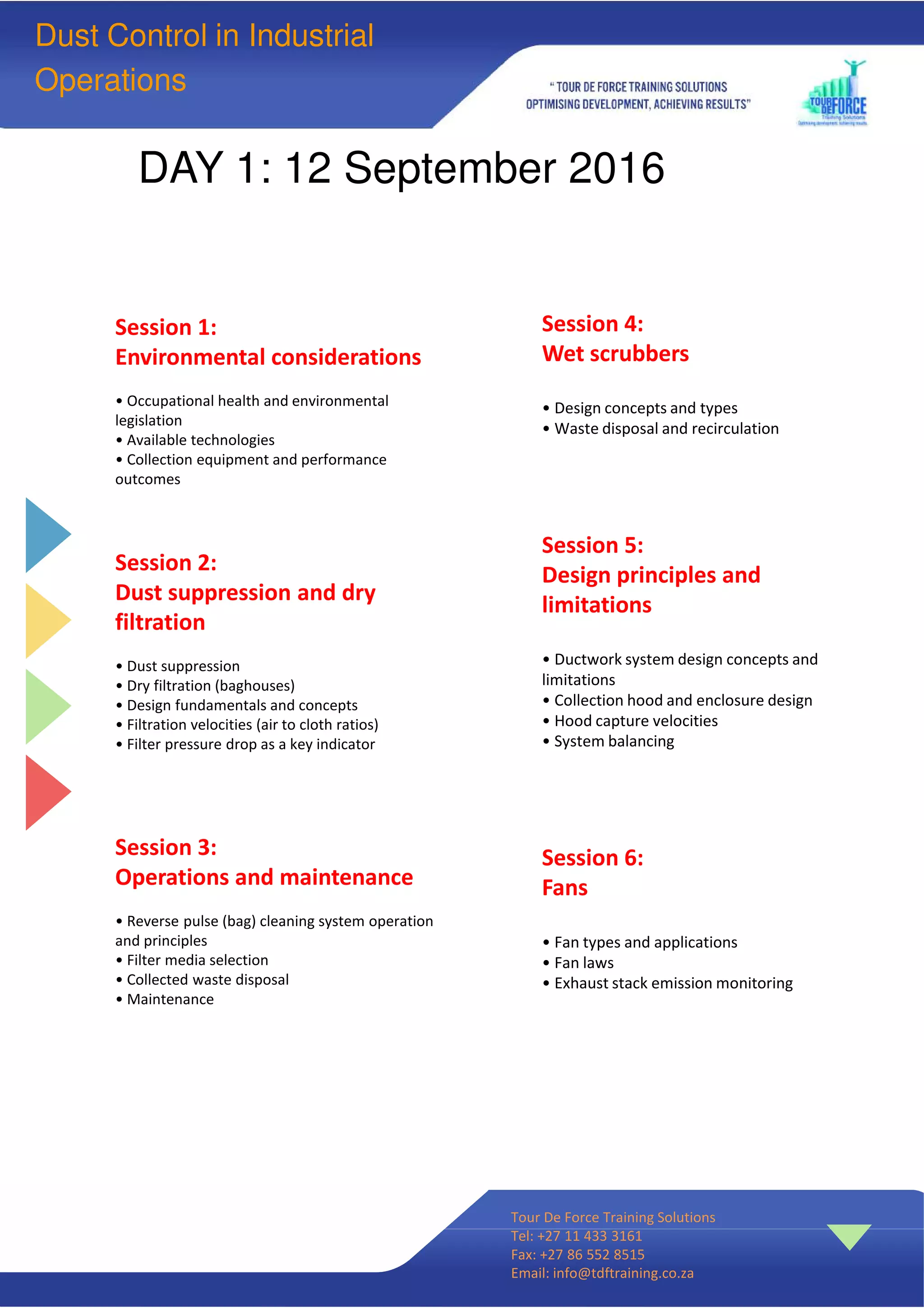Dust control in industrial operations | PDF