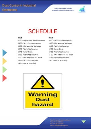 Dust control in industrial operations | PDF
