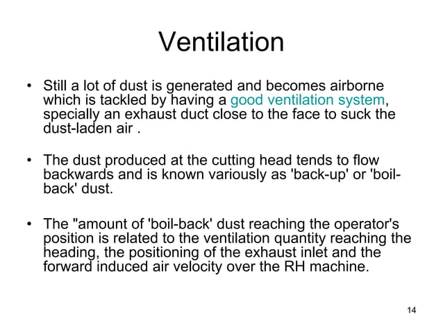 Dust control measures | PPT | Lung and Respiratory Health | Diseases ...