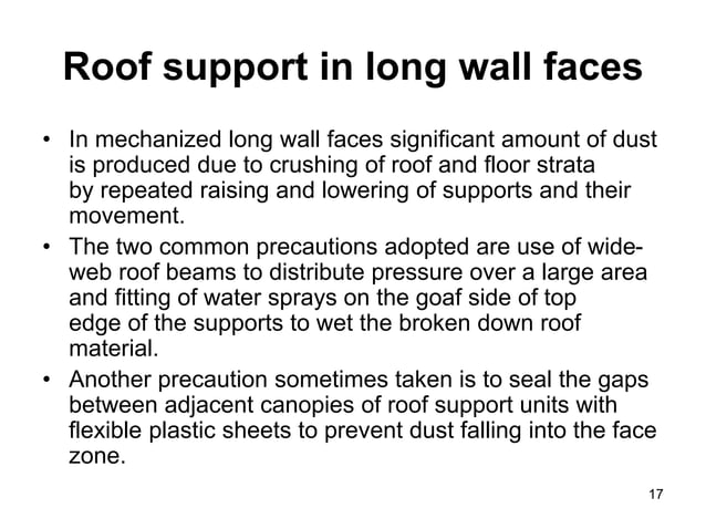 Dust control measures | PPT | Lung and Respiratory Health | Diseases ...