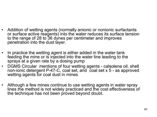 Dust control measures | PPT | Lung and Respiratory Health | Diseases ...