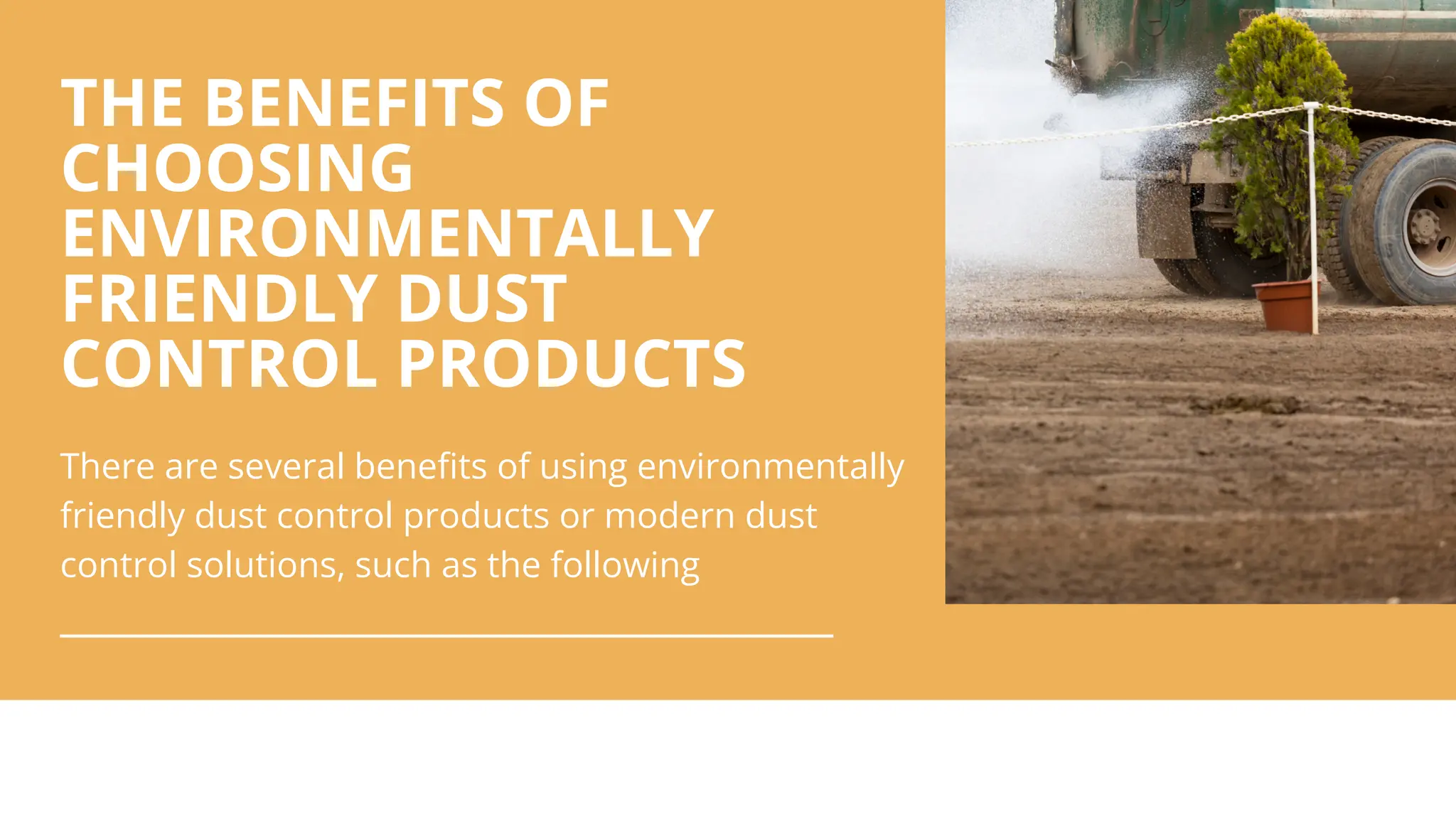 Dust Control Products and Their Environmental Impact: An Analysis | PPT