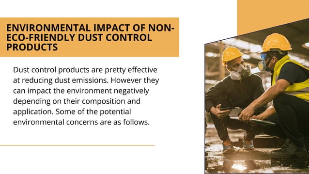 Dust Control Products and Their Environmental Impact: An Analysis | PPT
