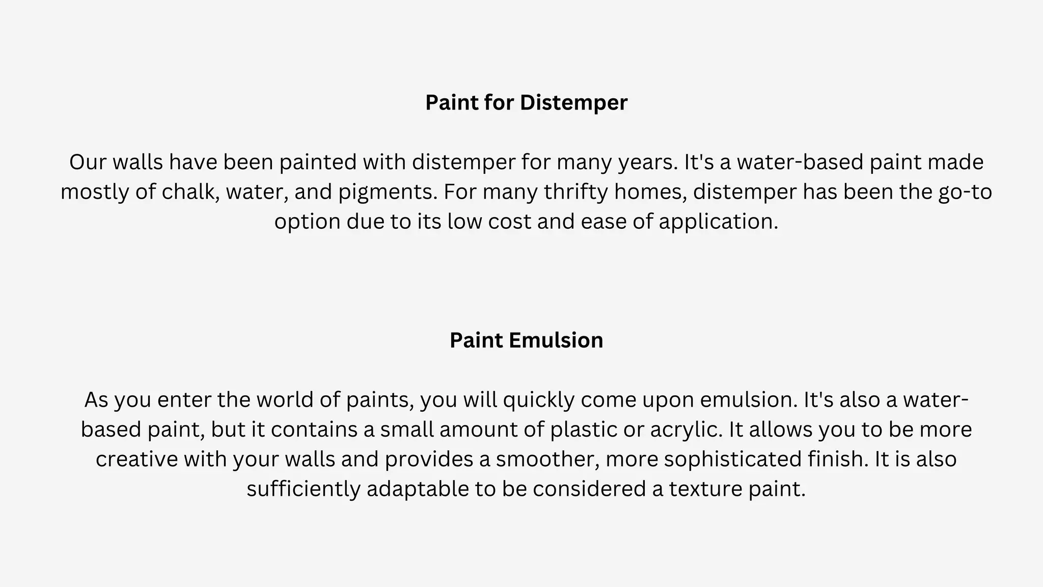 What's the story of the colour? Understanding Emulsion and Distemper | PPTX