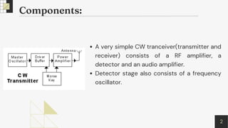A simple CW transmitter and reciever | PDF