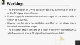 A simple CW transmitter and reciever | PDF